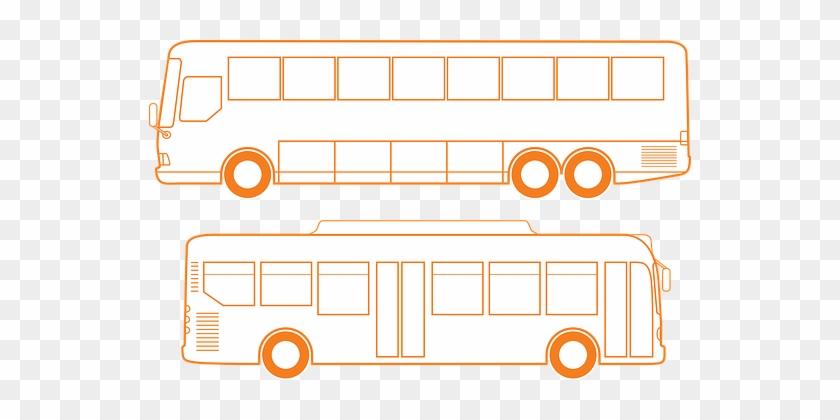 Bus Coach Transit Transportation Travel Bu - Bus Outline Vector - Full ...