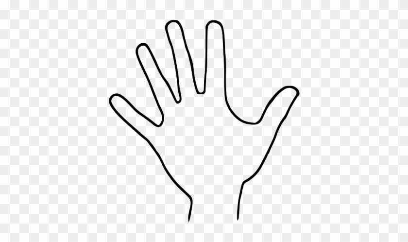 Hand Outline Clip Art - Hand Print Outline - Full Size PNG Clipart ...