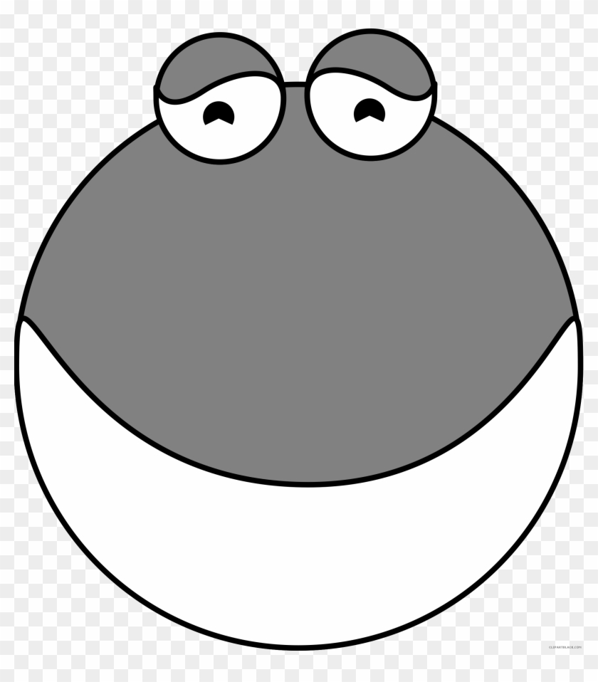 Cute Frog Animal Free Black White Clipart Images Clipartblack - Vector ...
