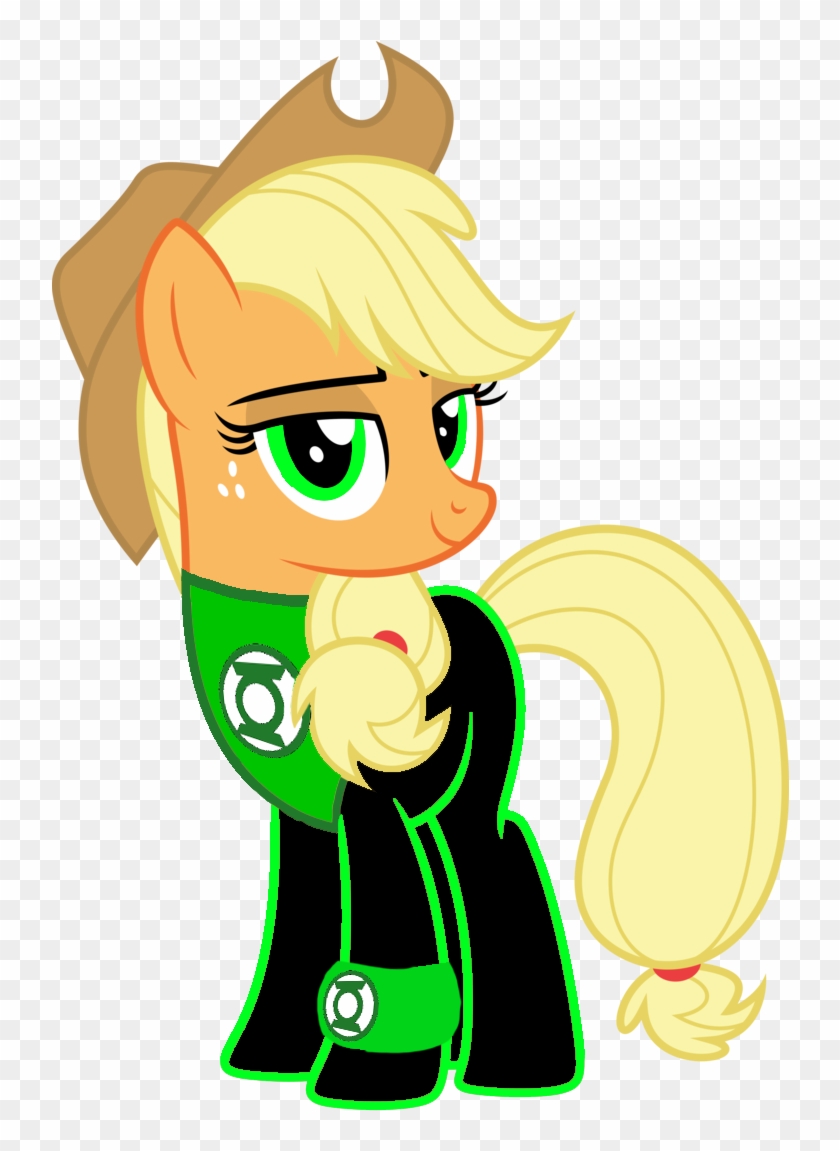 Applejack The Green Lantern - Applejack - Free Transparent PNG Clipart ...