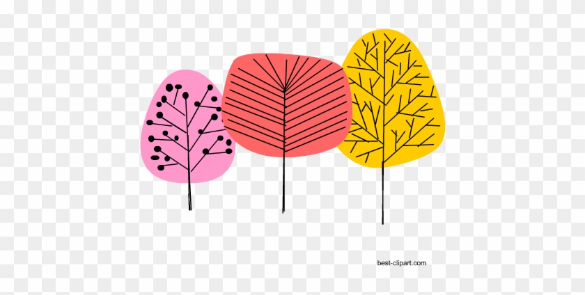Colorful Trees Free Png Clipart - Clip Art - Free Transparent PNG ...