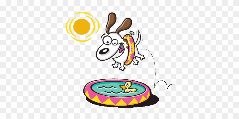 Our Pups Pool Party - Greeting Card - Full Size PNG Clipart Images Download