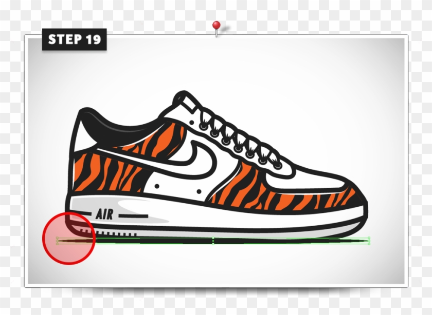 how to draw nike shoes easy