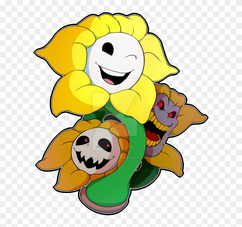 Flowey Charm By Imusicalminji - Cartoon - Free Transparent PNG Clipart ...