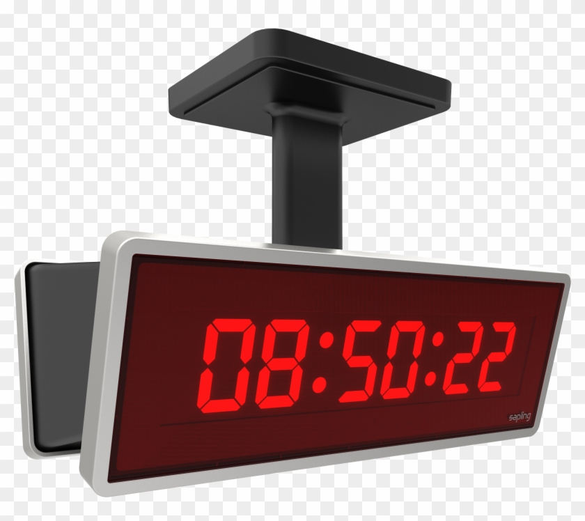 Digital Clock 6 Digit Single Mount - Digital Clocks For Schools - Full Size PNG Clipart Images ...