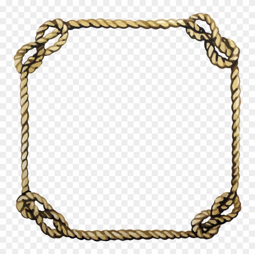 Rope Picture Frame Clip Art - Rope - Full Size PNG Clipart Images Download