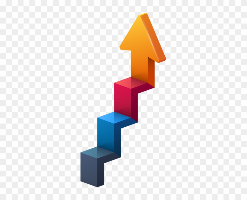 Stairs Arrow Transparent Png Clip Art Image - Stairs Clipart Colourful ...