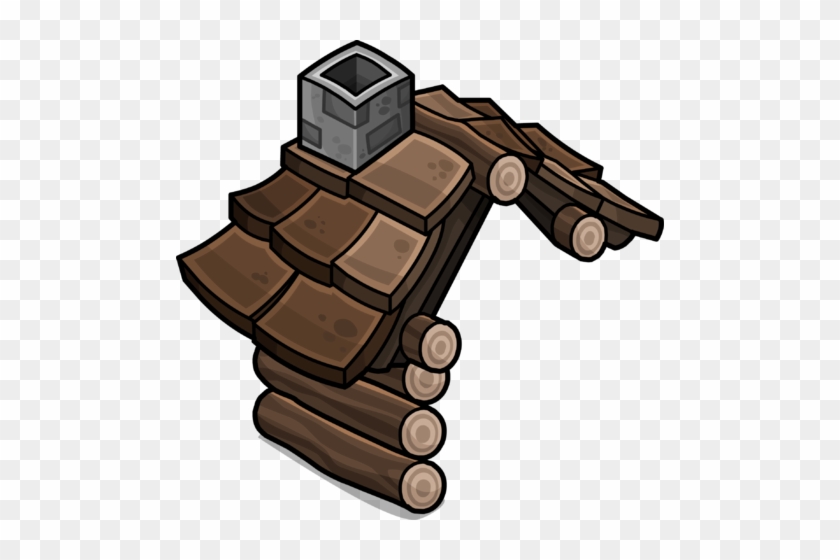 Log Cabin Sprite 003 - Wood - Full Size PNG Clipart Images Download