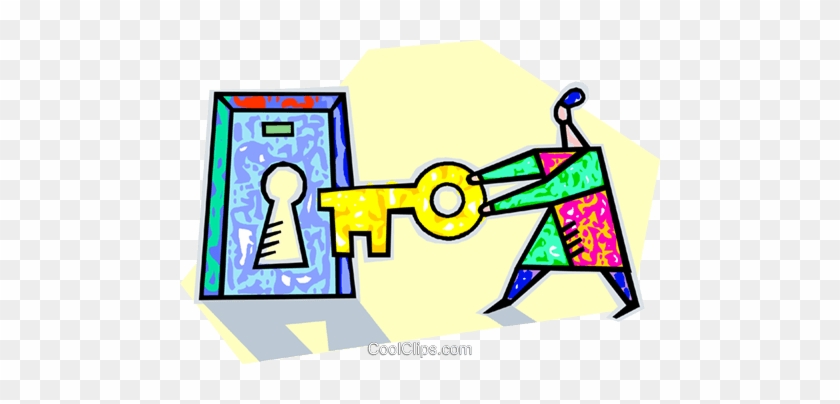 Human Form With Key And Keyhole Royalty Free Vector - Keys To ...