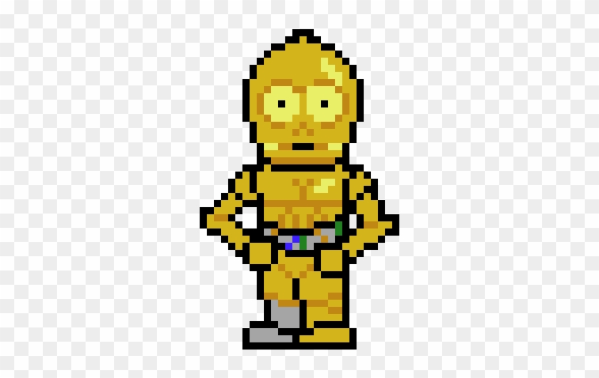 C3po - Pixel Art Star Wars C3po - Full Size PNG Clipart Images Download