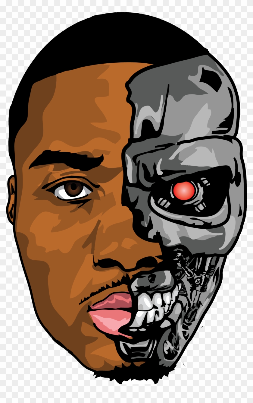 Robot - Half Man Half Robot - Full Size PNG Clipart Images Download