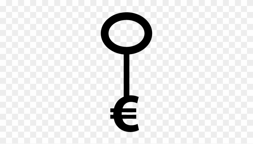 Euro Key Shape Vector - Euro Symbol - Full Size PNG Clipart Images Download