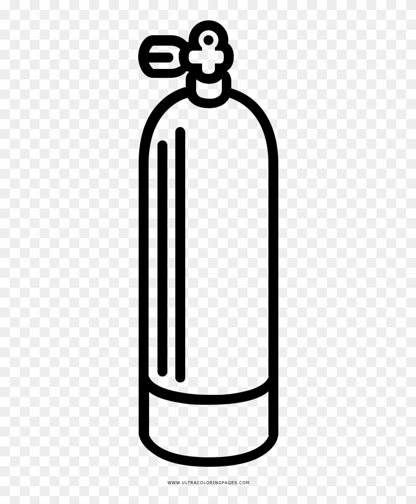 Oxygen Tank Coloring Page - Drawing - Full Size PNG Clipart Images Download