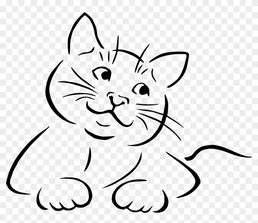 Cat Lineart Clip Art Png - Cat Drawing Png - Full Size PNG Clipart ...