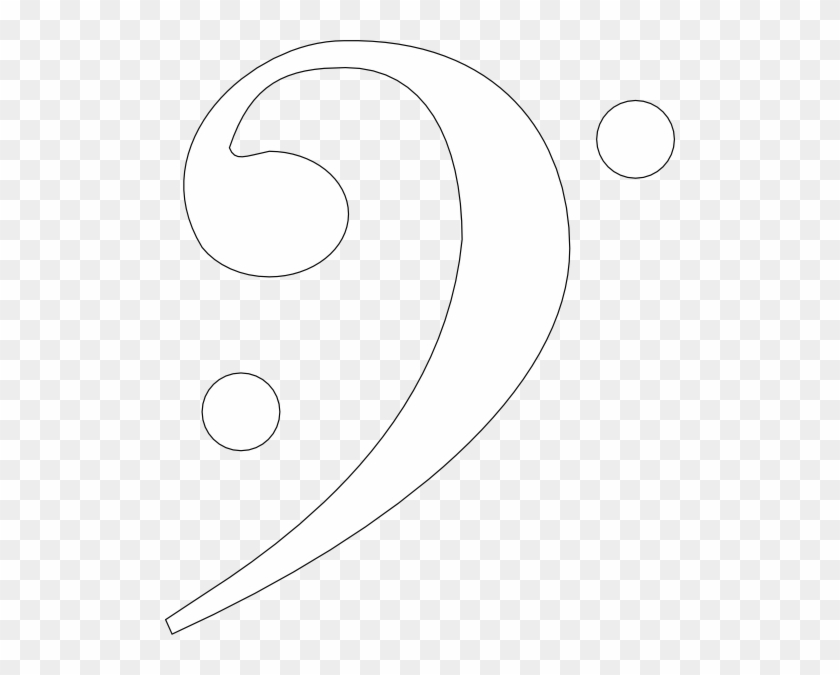 Bass Clef Transparent White - Full Size PNG Clipart Images Download