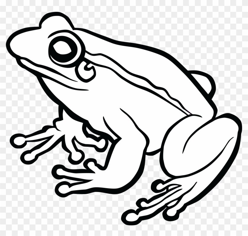 Free Clipart Of A Frog - Frog Black And White Clipart - Free ...