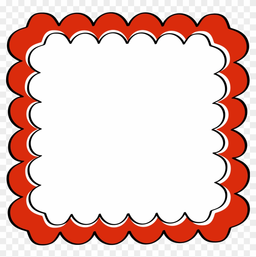 Scalloped Border Clipart - Carnival Frame Png - Full Size PNG Clipart ...