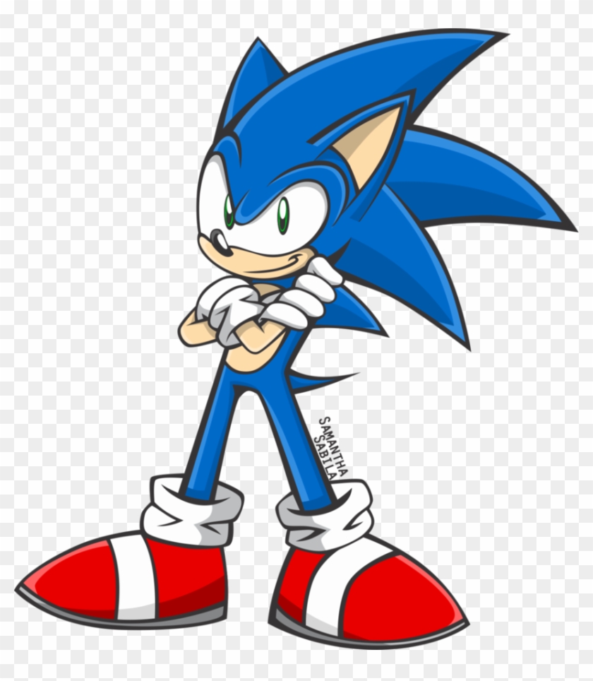 It's Sonic By Sonicspeedz - Cartoon - Full Size PNG Clipart Images Download