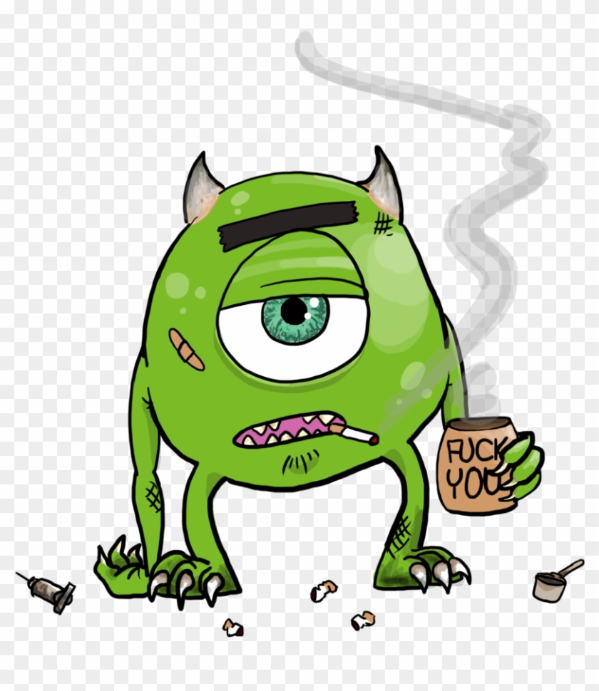 Mike Wazowski Pre Rehab By Scarletgreen Chan - Rehab - Full Size PNG ...
