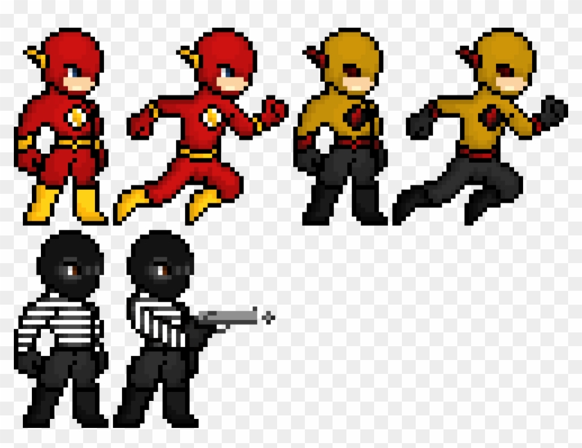 The Flash Pixel Art Collection - รูป The Flash Pixelart - Free Transparent PNG Clipart Images ...