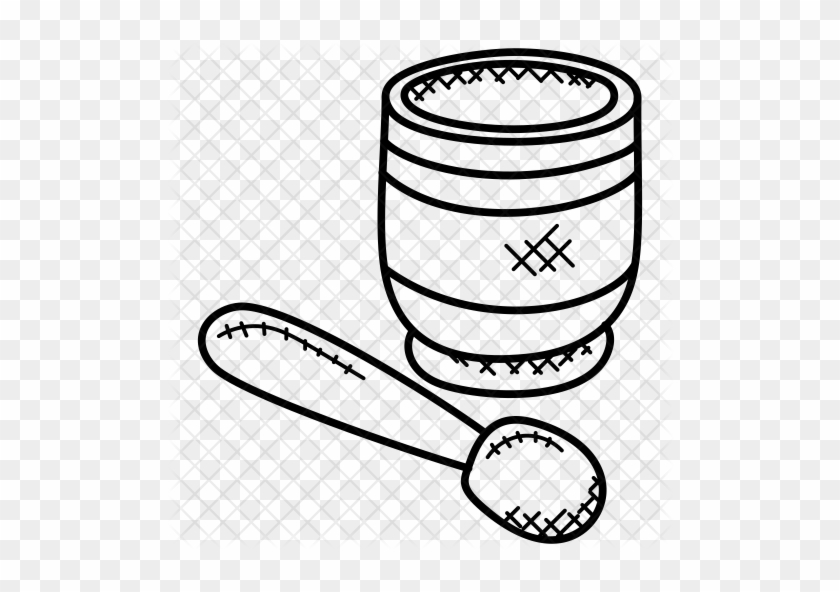 Mortar Icon - Line Art - Free Transparent PNG Clipart Images Download
