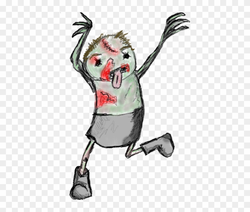 Zombie Sketch - Zombie - Full Size PNG Clipart Images Download