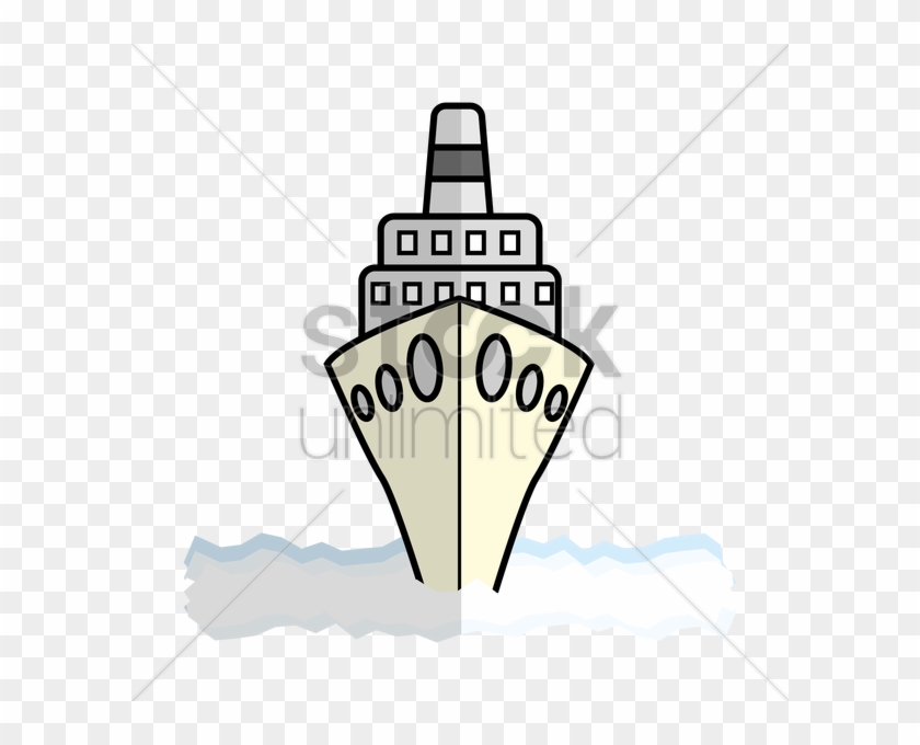 Cruise Ship Front View Vector Image - Vector Graphics - Full Size PNG ...