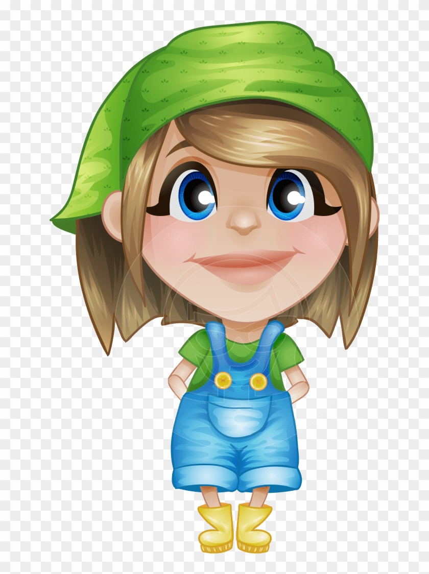 Harper The Little Farm Helper - Farmer Girl Png - Full Size PNG Clipart ...