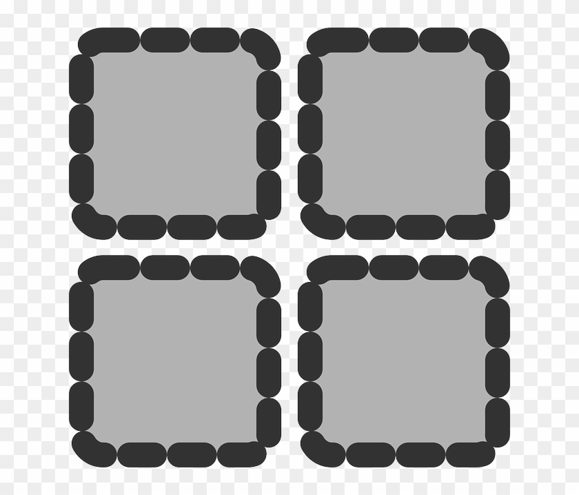 Dotted Black, Flat, Square, Grey, Theme, Action, Dotted - Thumbnail ...
