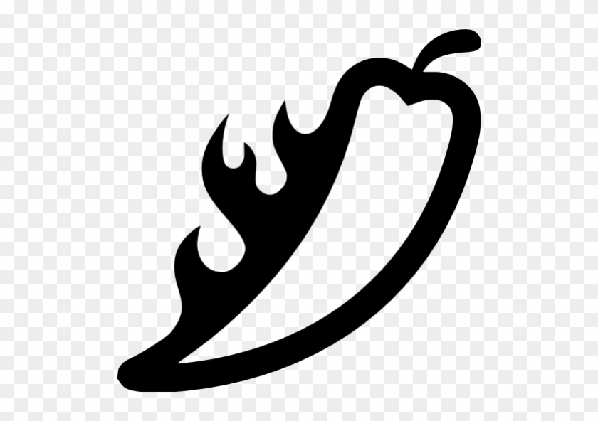 Chili Icon Black - Full Size PNG Clipart Images Download