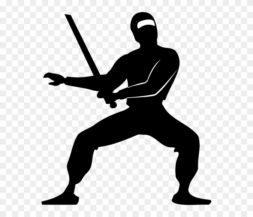 Sword Drawn - Ninja Transparent - Full Size PNG Clipart Images Download