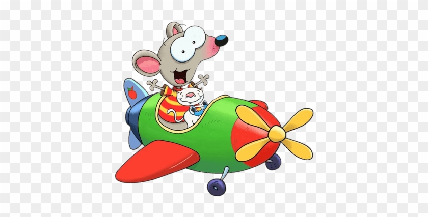 Toopy & Binoo Flying An Aeroplane - Toopy And Binoo Plane - Full Size ...
