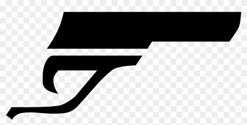 James Bond Gun Logo - Full Size PNG Clipart Images Download