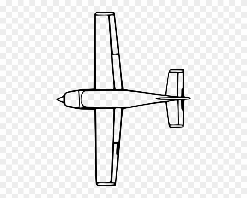 Plane Clip Art At Clker - Airplane Top Down - Full Size PNG Clipart ...