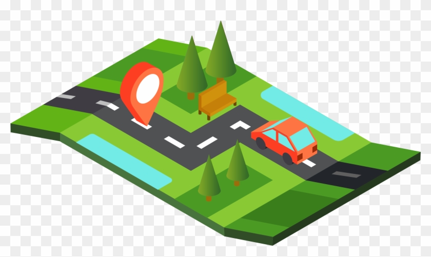 Vehicle Tracking Unit Basic - Map - Full Size PNG Clipart Images Download