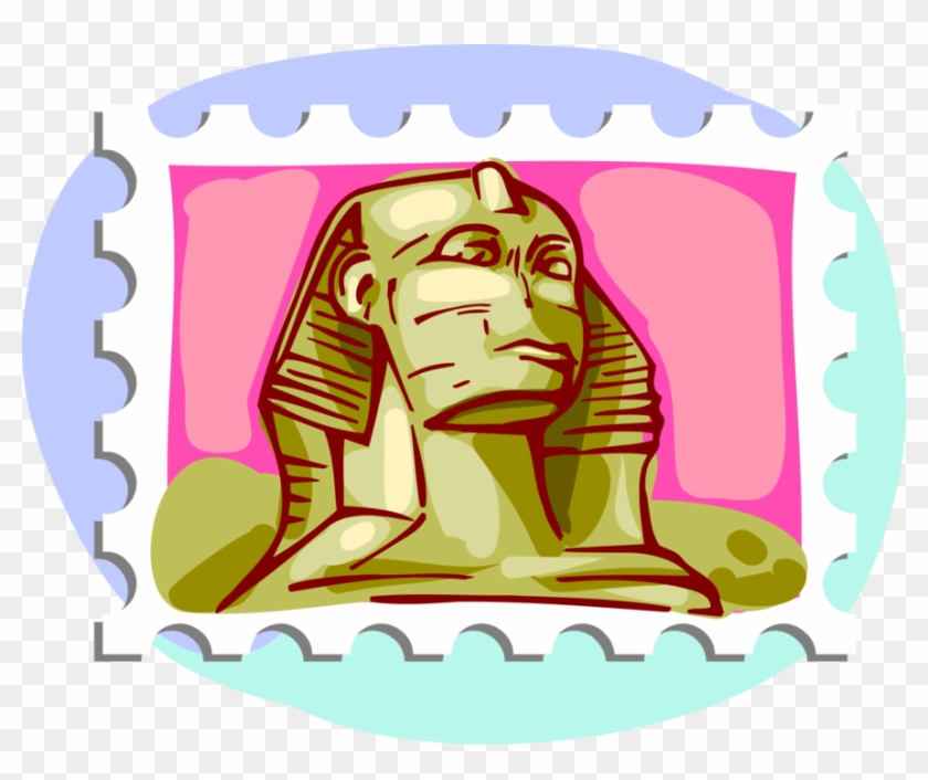 Vector Illustration Of Postage Stamp Of Egyptian Great - Vector ...