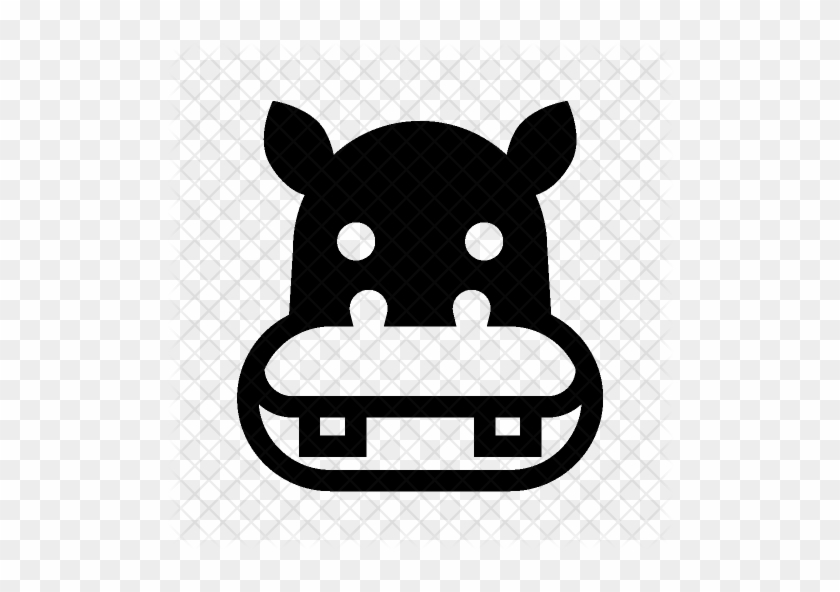 Hippo Icon - Hippopotamus - Full Size PNG Clipart Images Download
