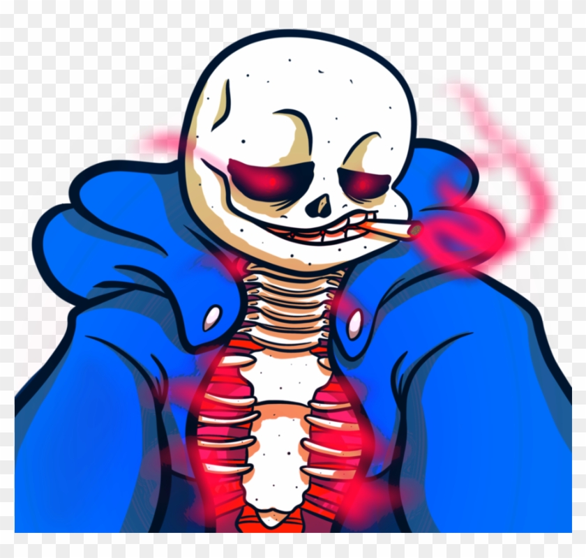 Sans Smoke By Cassiferus - Cartoon - Free Transparent PNG Clipart ...
