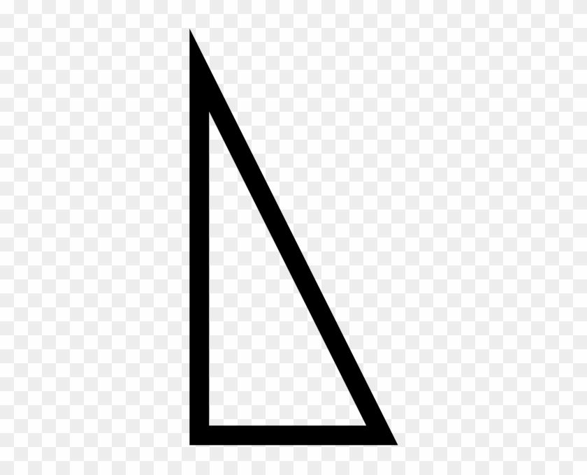 Right Triangle Outline - Right Angle Triangle Outline - Full Size PNG ...