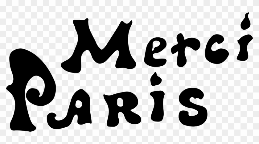 Merci Paris Rubber Stamp - Merci - Free Transparent PNG Clipart Images ...