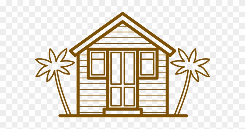 Beach House Vector - Full Size PNG Clipart Images Download