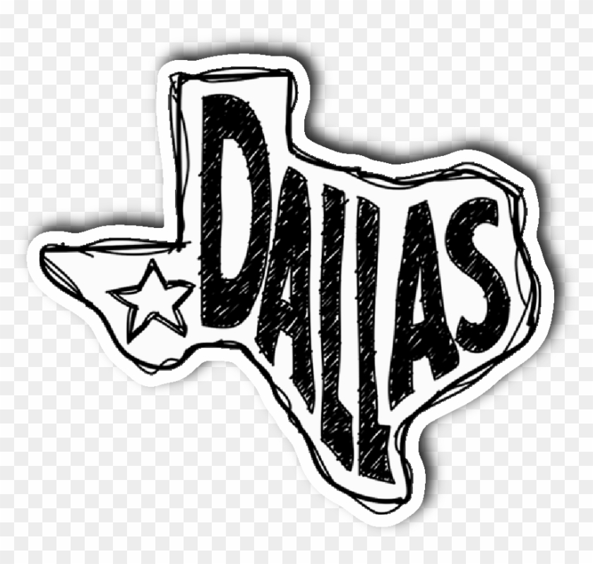 Dallas, Texas Sticker - Texas - Full Size PNG Clipart Images Review