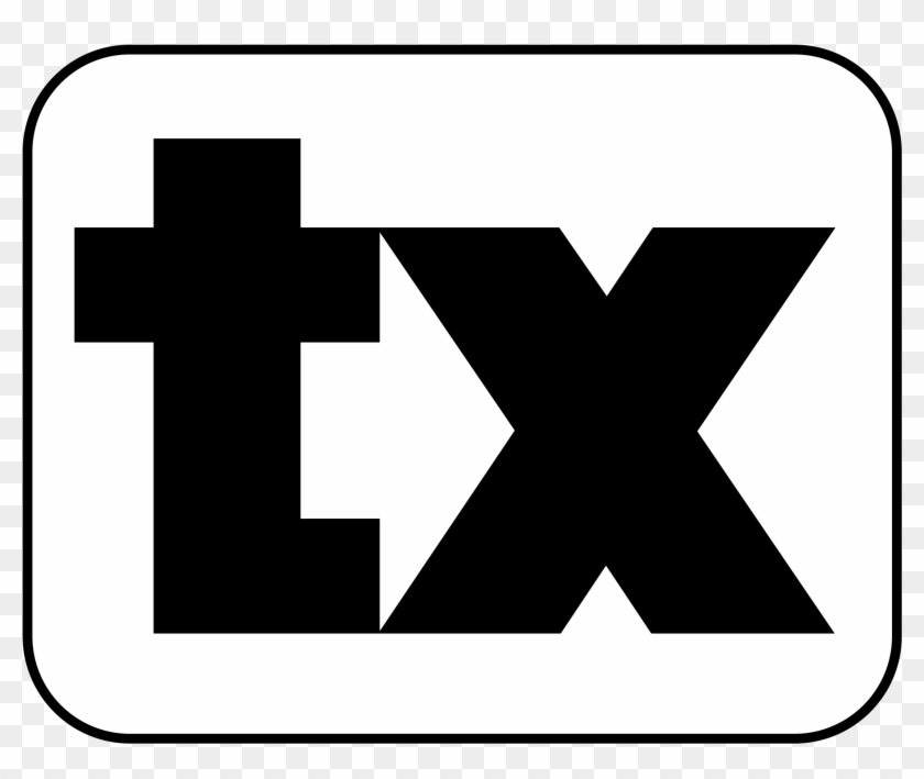 Tx Logo Black And White - Tx Logo - Full Size PNG Clipart Images Download
