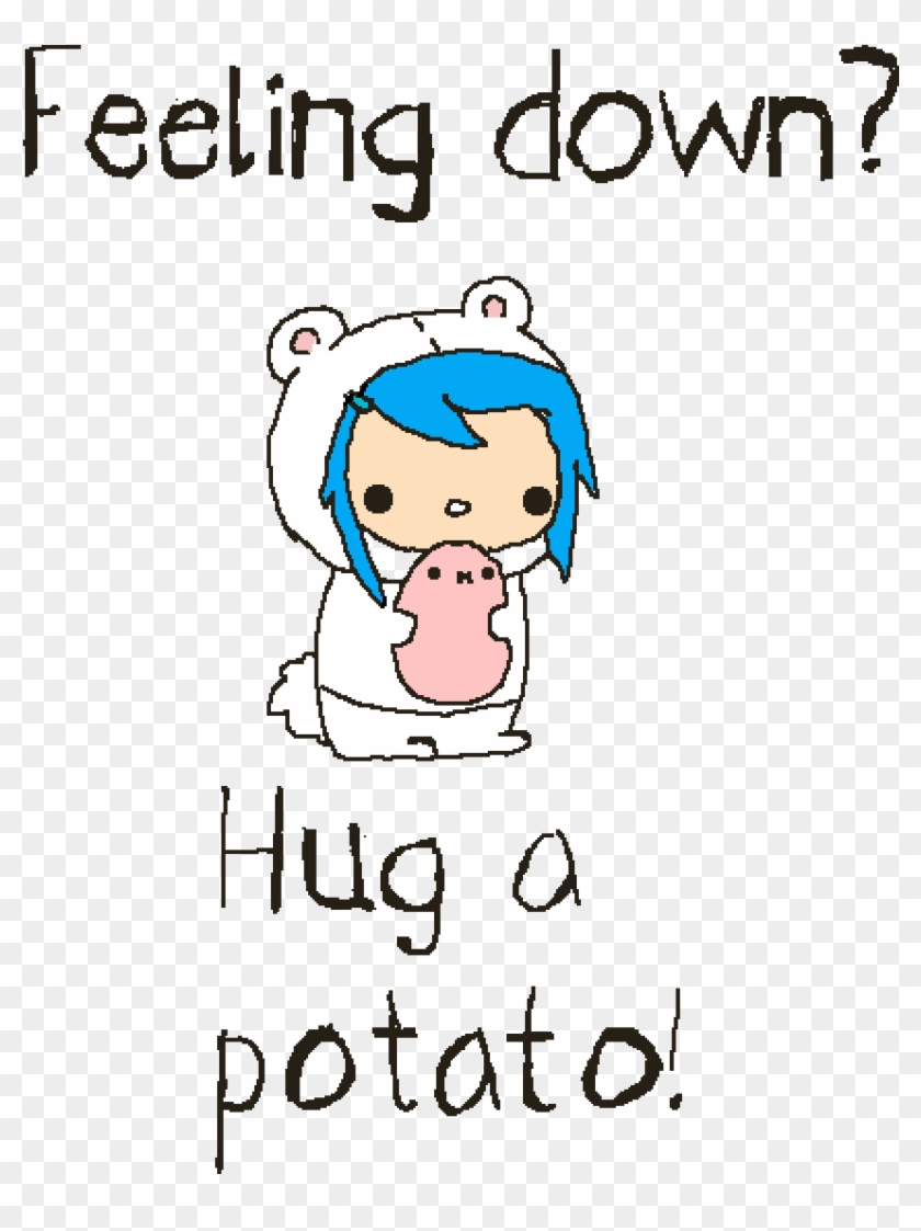Hug A Potato - Cartoon - Free Transparent PNG Clipart Images Download