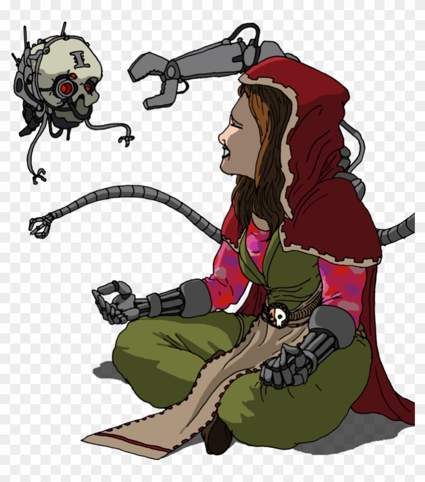 Kaylee With A Servo-skull By Augori - Cute 40k Servo Skull - Full Size ...