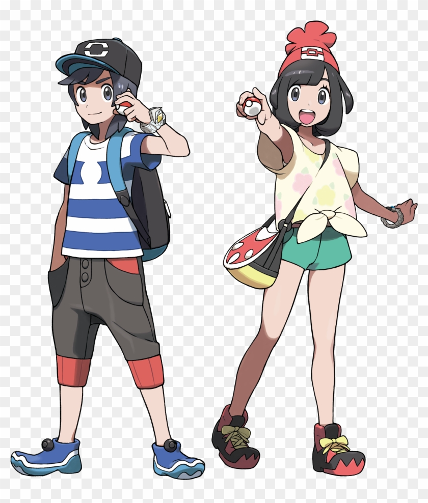 Main Characters Rgb 300dpi - Sun Pokemon Sun And Moon - Free ...
