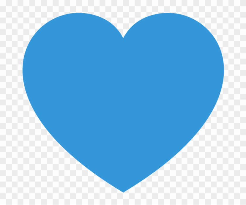 Luminous Solid Heart Shape Pattern, Heart Shaped, Hand - Blue Heart Png ...