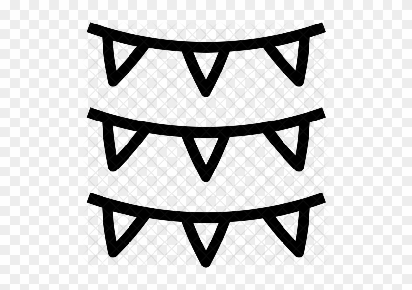 Bunting Flag Icon - Bunting - Full Size PNG Clipart Images Download