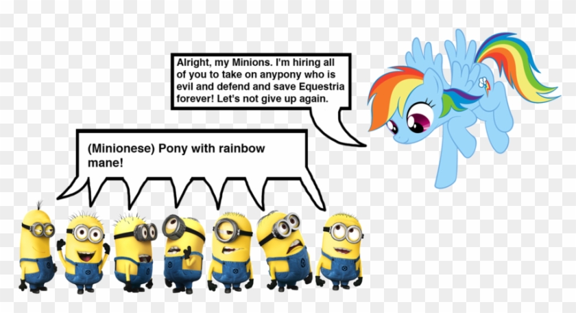 Rainbow Dash And The Minions By Darthranner83 - Despicable Me Minions ...