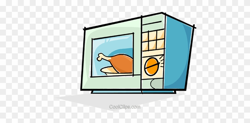 Microwave Oven Cooking Food Royalty Free Vector Clip - Microwave ...